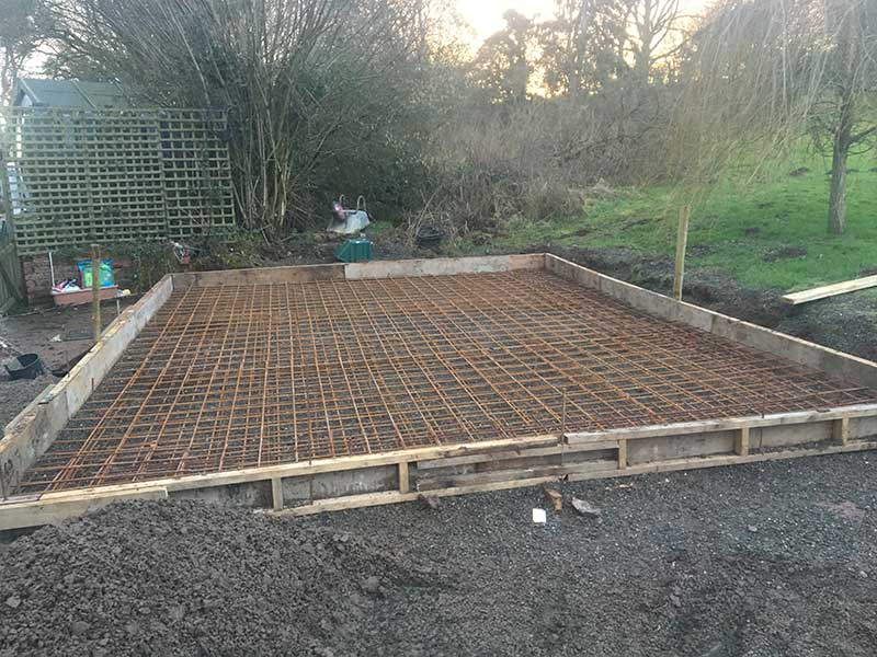 2 New Garage Bases Piled And Shuttered - Specialist Foundations ...